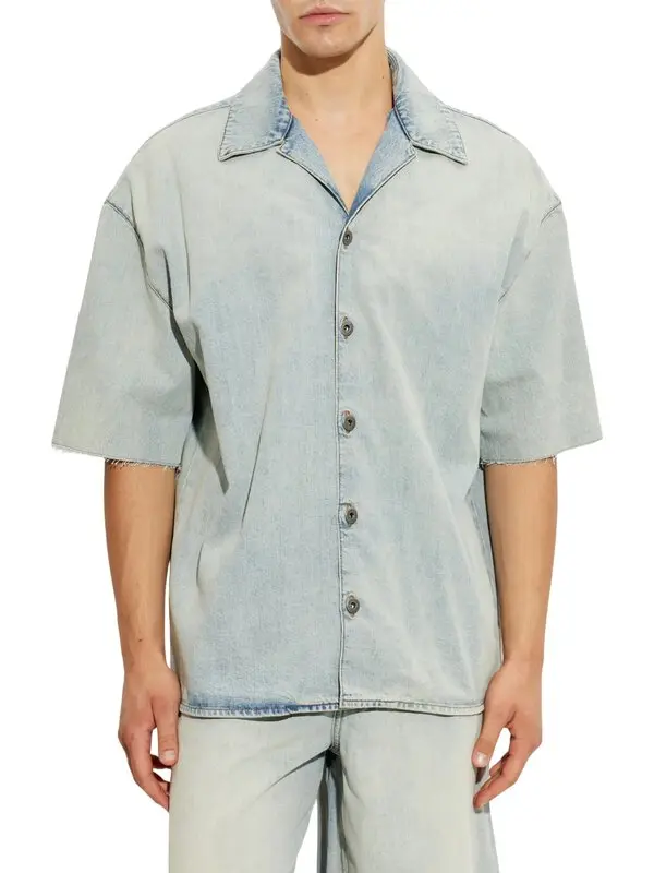 Loewe Short-sleeve Denim Shirt