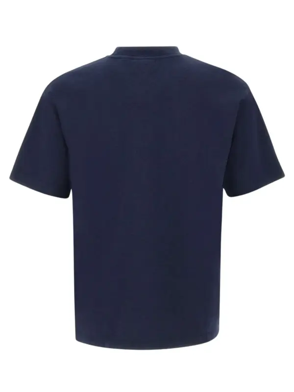 Drole De Monsieur Short-sleeve Logo-print T-shirt By - Blue