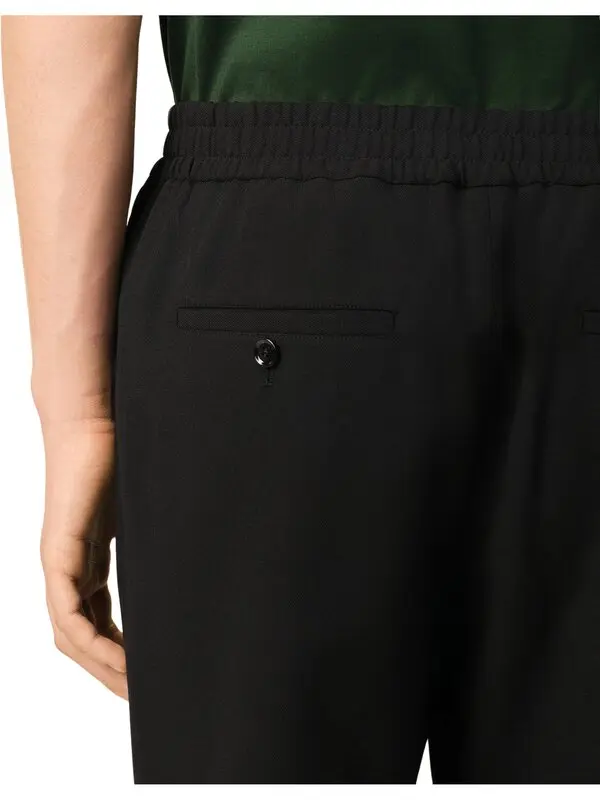 AMI Paris Elasticated-waist Wool Trousers