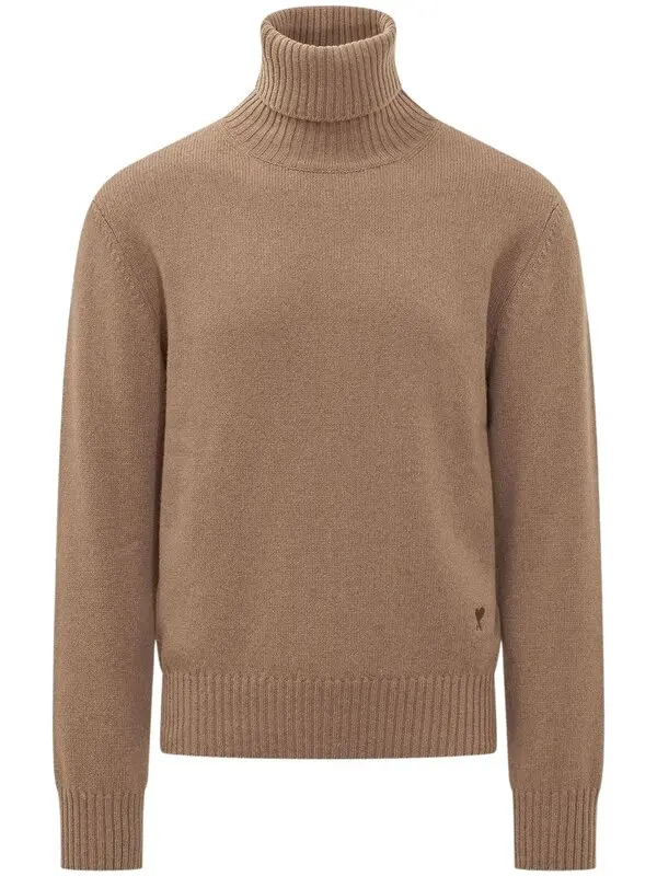 AMI Paris High Neck Knitted Jumper