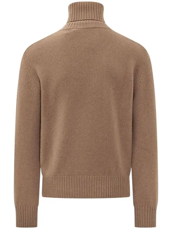 AMI Paris High Neck Knitted Jumper