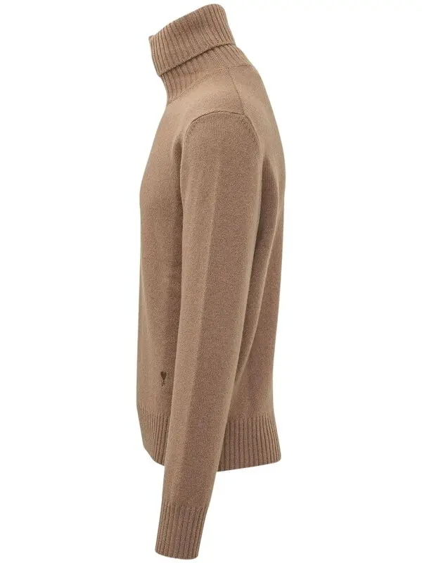 AMI Paris High Neck Knitted Jumper