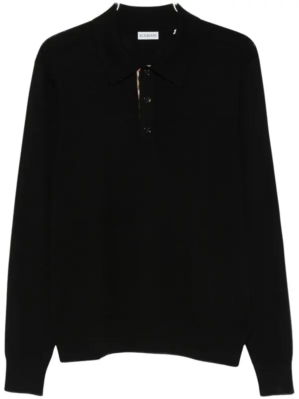 Burberry Long-sleeve Polo Shirt