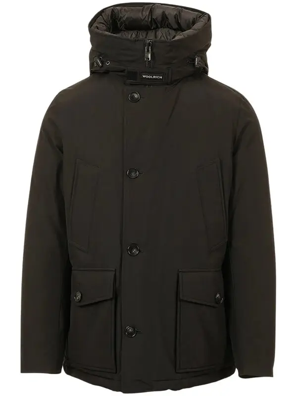 Woolrich Button-up Hooded Coat