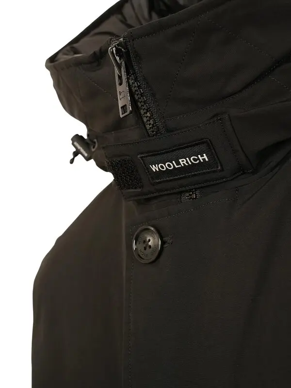 Woolrich Button-up Hooded Coat