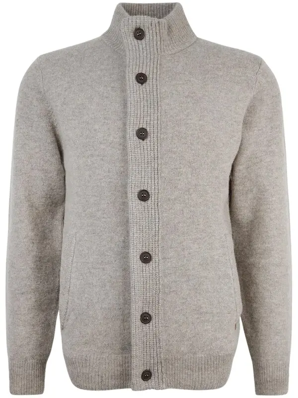 Barbour Wool Zip Through Sweater