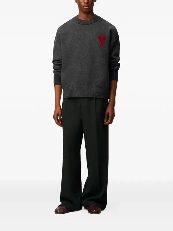 AMI Paris Heart Wool Sweater
