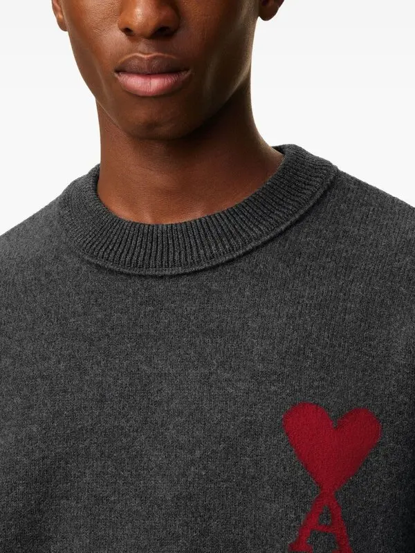 AMI Paris Heart Wool Sweater