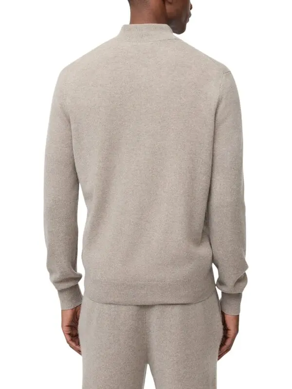 Soft Goat Half Zip Sweater By