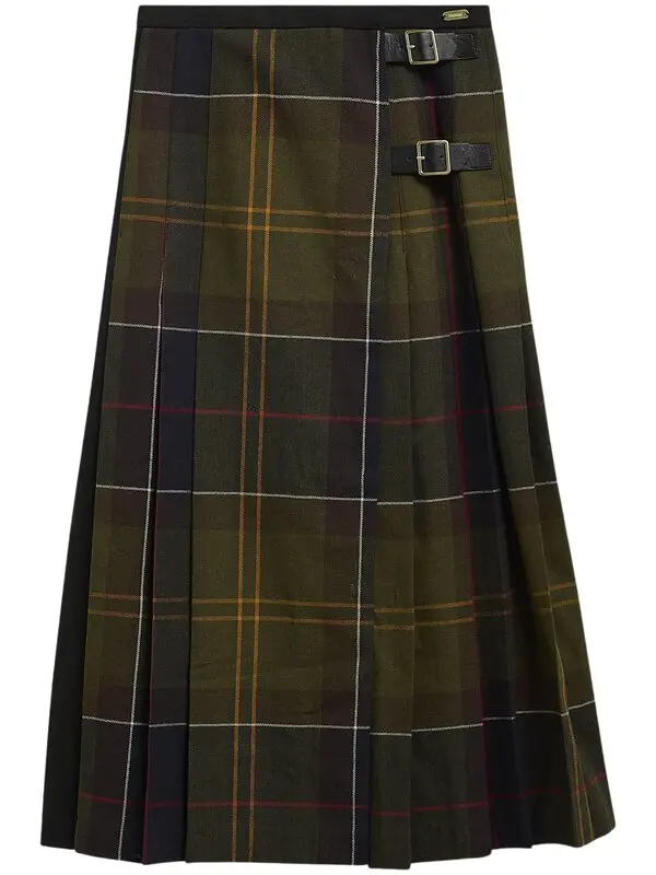 Barbour Marena Tartan Midi Skirt