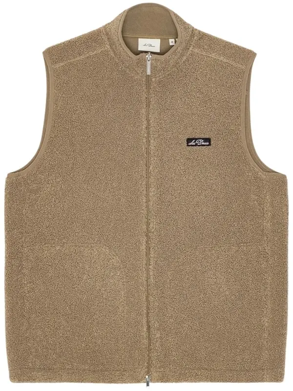 LES DEUX Patch Teddy Vest - Beige