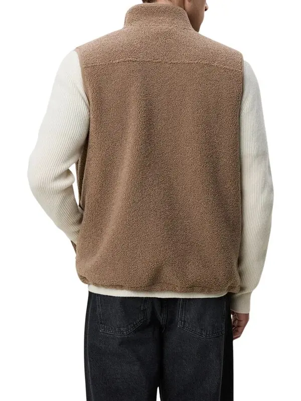 LES DEUX Patch Teddy Vest - Beige
