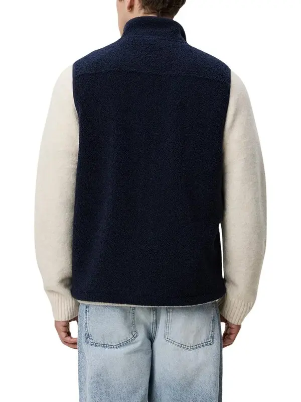 LES DEUX Patch Teddy Vest By - Blue
