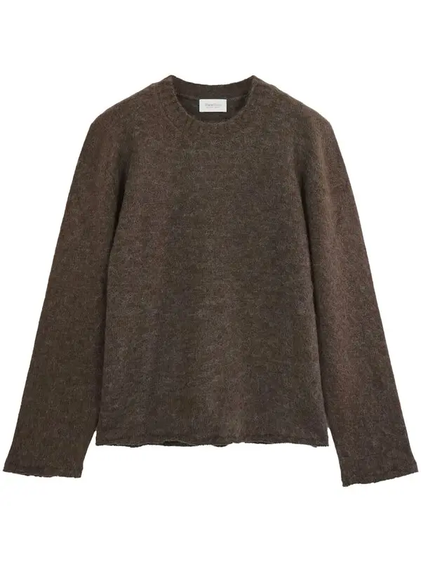 DIANA STUDIO Alpaca Blend Crew Neck With Raw Cut