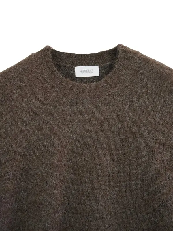 DIANA STUDIO Alpaca Blend Crew Neck With Raw Cut
