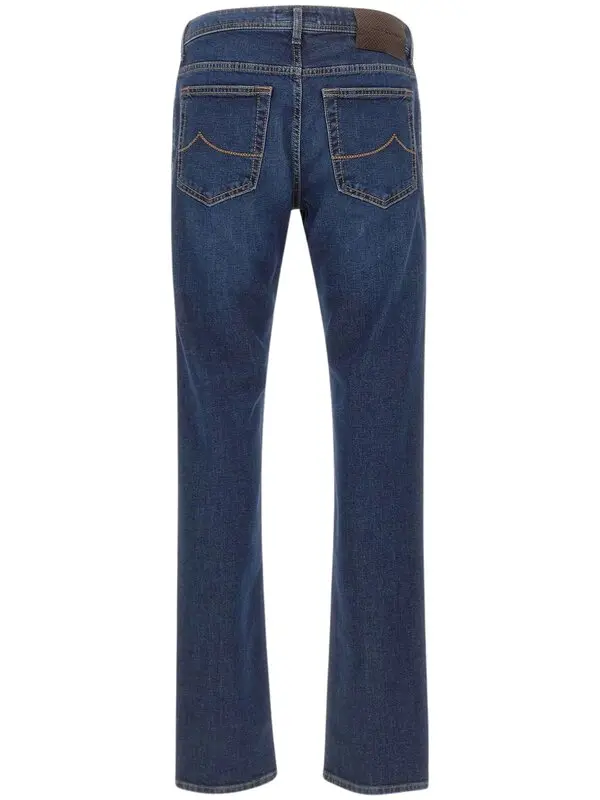 Jacob Cohen Logo Patch Slim-fit Jeans