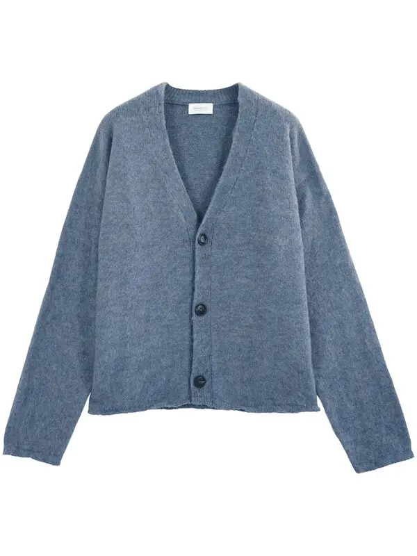 DIANA STUDIO Alpaca Blend Cardigan With Raw Cut Edges