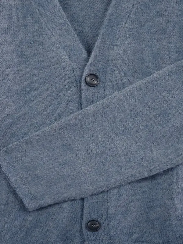 DIANA STUDIO Alpaca Blend Cardigan With Raw Cut Edges