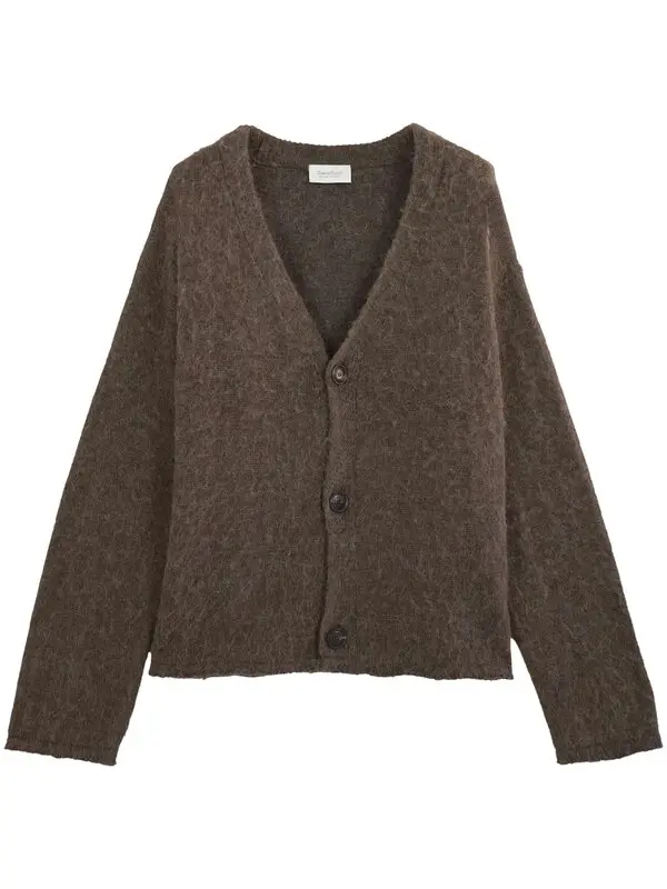 DIANA STUDIO Alpaca Blend Cardigan With Raw Cut Edges