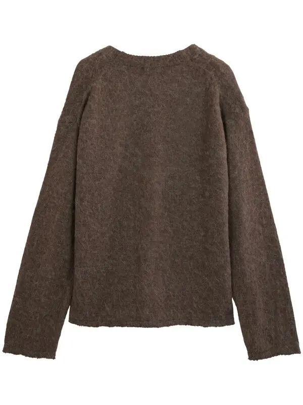 DIANA STUDIO Alpaca Blend Cardigan With Raw Cut Edges