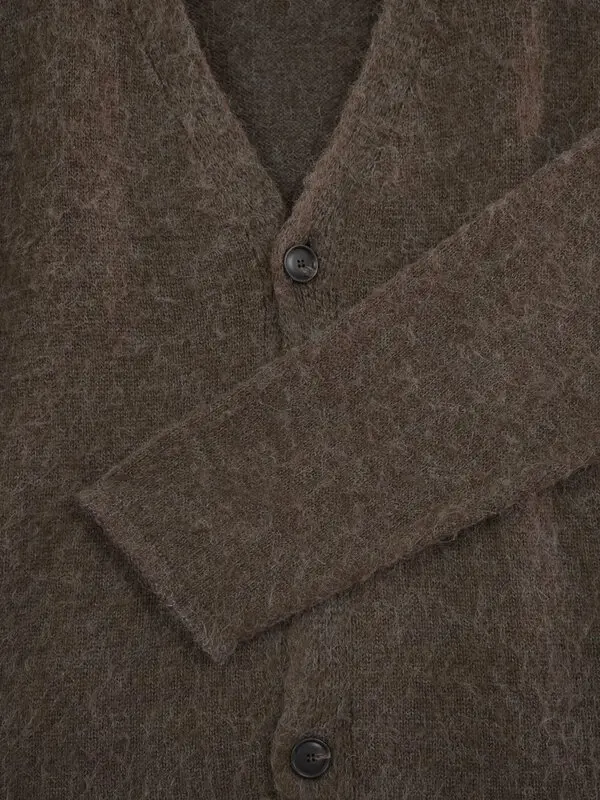 DIANA STUDIO Alpaca Blend Cardigan With Raw Cut Edges