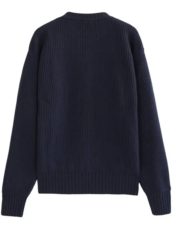 DIANA STUDIO Crew-neck Sweater In Pure English Rib Wool