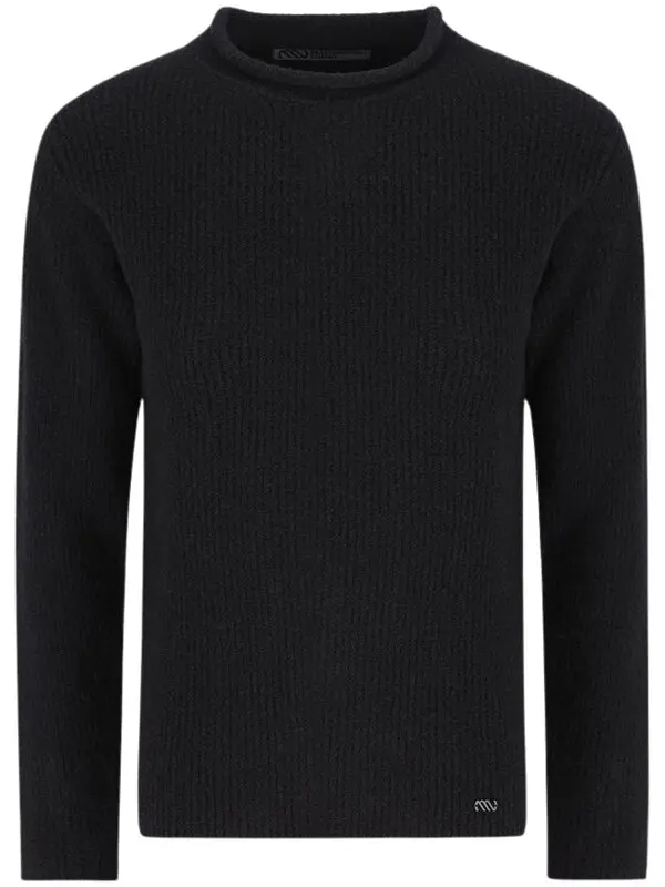 MASSIMO OSTI STUDIO Textured Crew Knitted Sweater