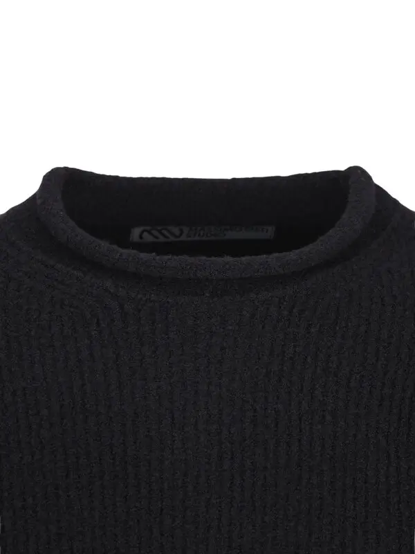 MASSIMO OSTI STUDIO Textured Crew Knitted Sweater