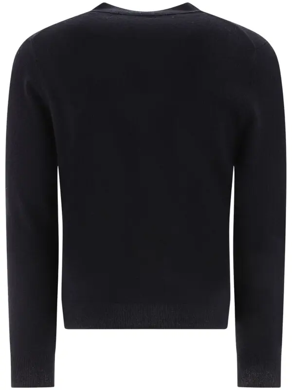 Comme Des Garçons V-neck Long-sleeved Cardigan Comme Des Gar