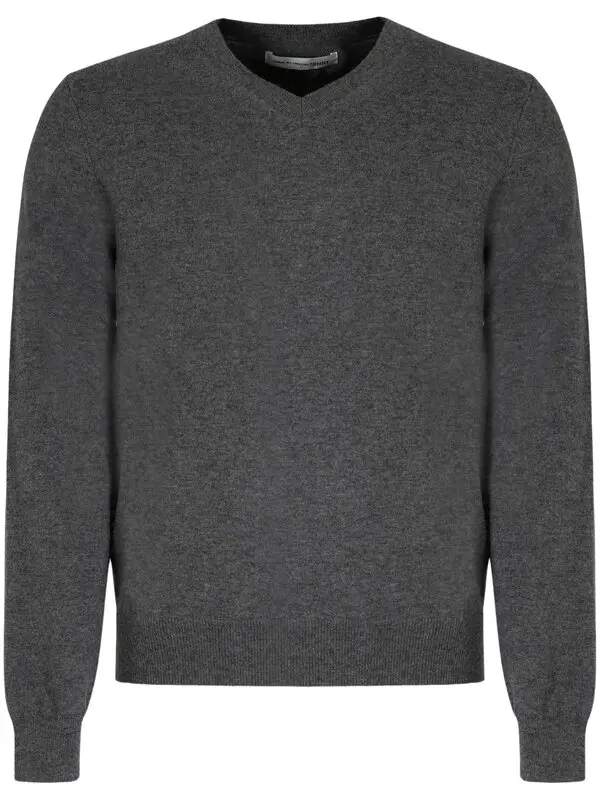 Comme Des Garçons V-neck Wool Sweater