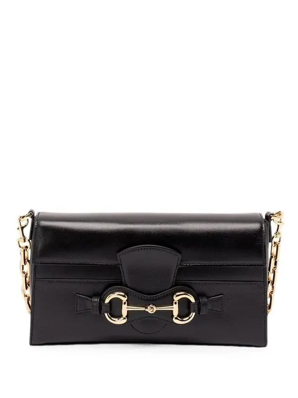 Gucci Horsebit Ristretto Medium Leather Shoulder Bag