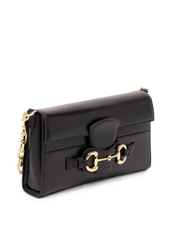 Gucci Horsebit Ristretto Medium Leather Shoulder Bag