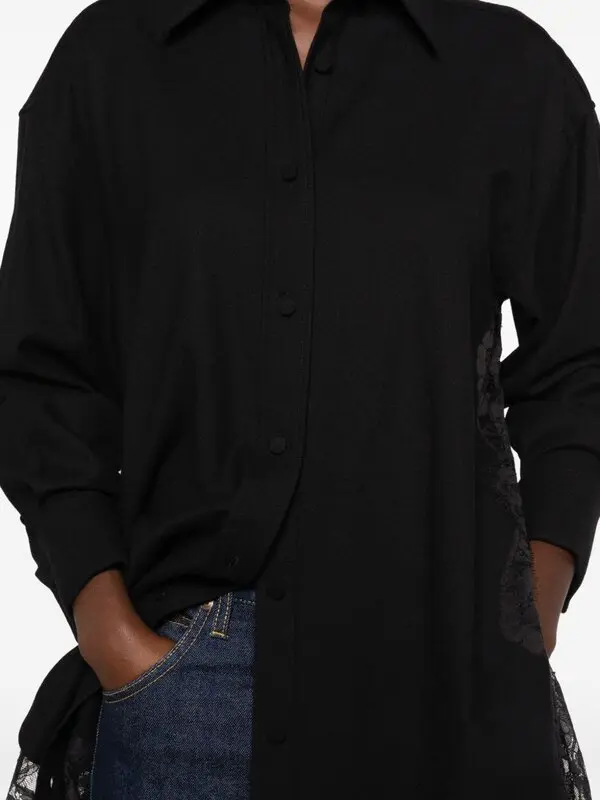 Zimmermann Valiant Lace Wool Shirt