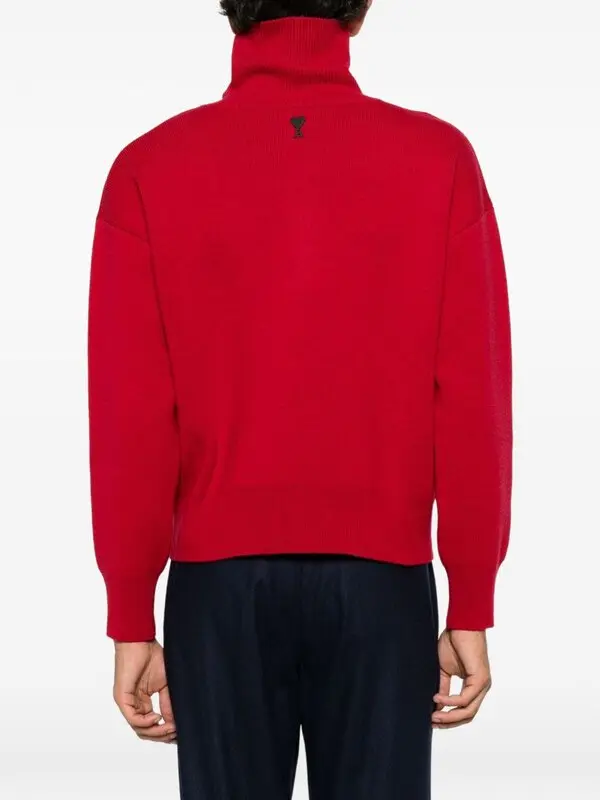 AMI Paris Wool Turtle-neck Sweater