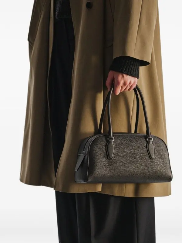 THE ROW India Small Leather Shoulder Bag - Brown