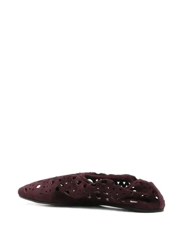 Alaïa Neo Vienne Slippers - Red