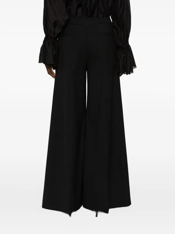 THE LATEST Wool Blend Flared Trousers