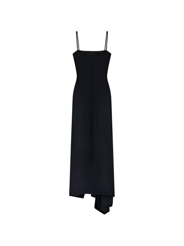 Givenchy Cady Crepe Long Dress - Black