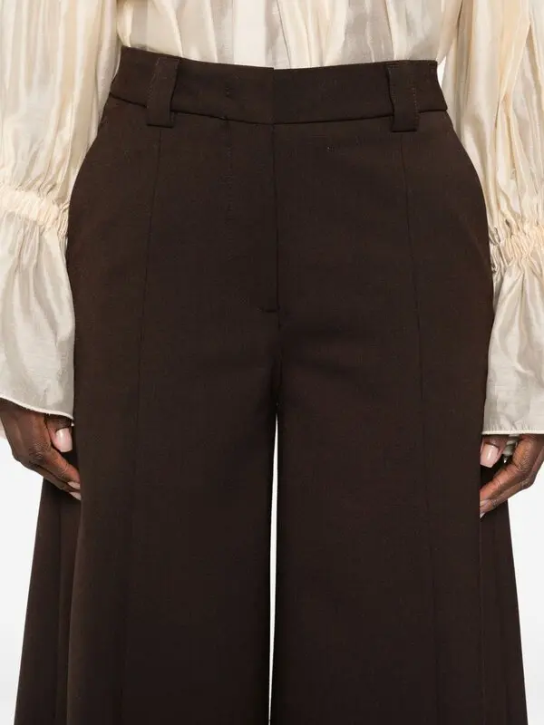 THE LATEST Wool Blend Flared Trousers