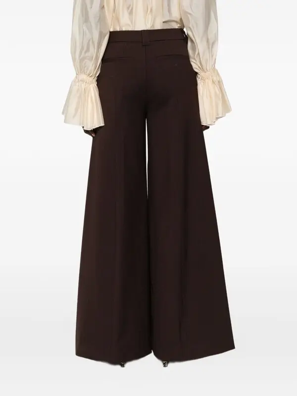 THE LATEST Wool Blend Flared Trousers