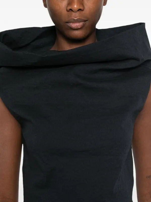 Issey Miyake Cotton Blend Top By - Blue
