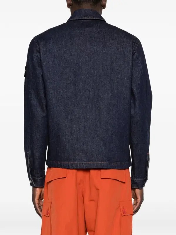 Stone Island Cotton Jacket By - Blue
