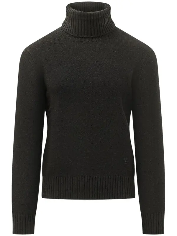 AMI Paris High Neck Knitted Jumper