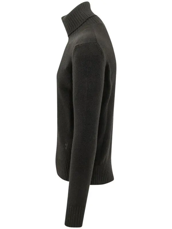 AMI Paris High Neck Knitted Jumper