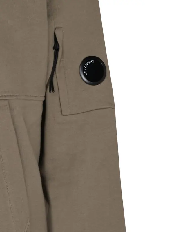 C.P. COMPANY Diagonal-raised Fleece Lens Hooded Sweatshir
