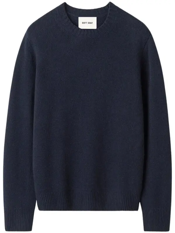 Soft Goat Chunky Crewneck Sweater By