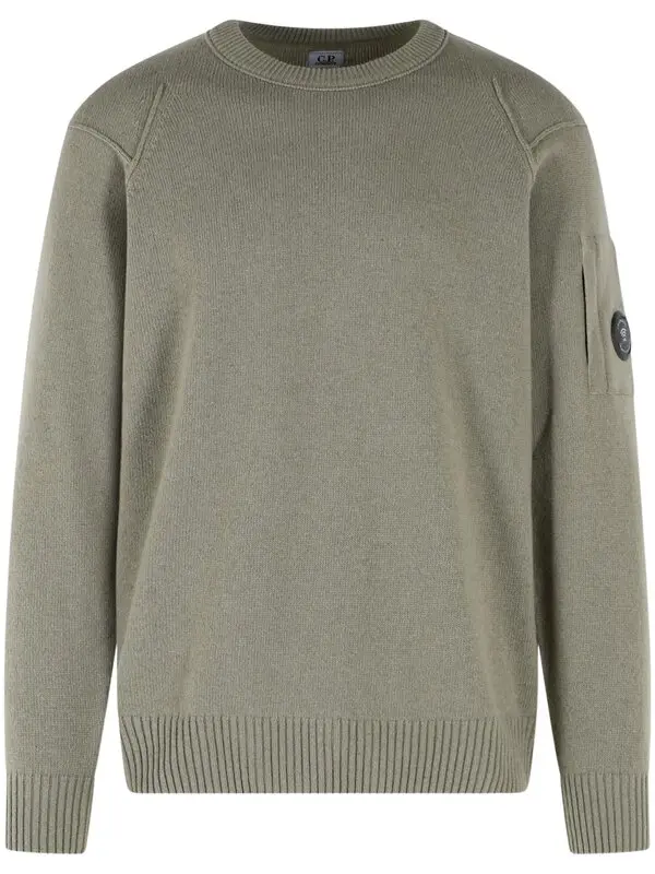 C.P. COMPANY Lens Crewneck Knitted Jumper