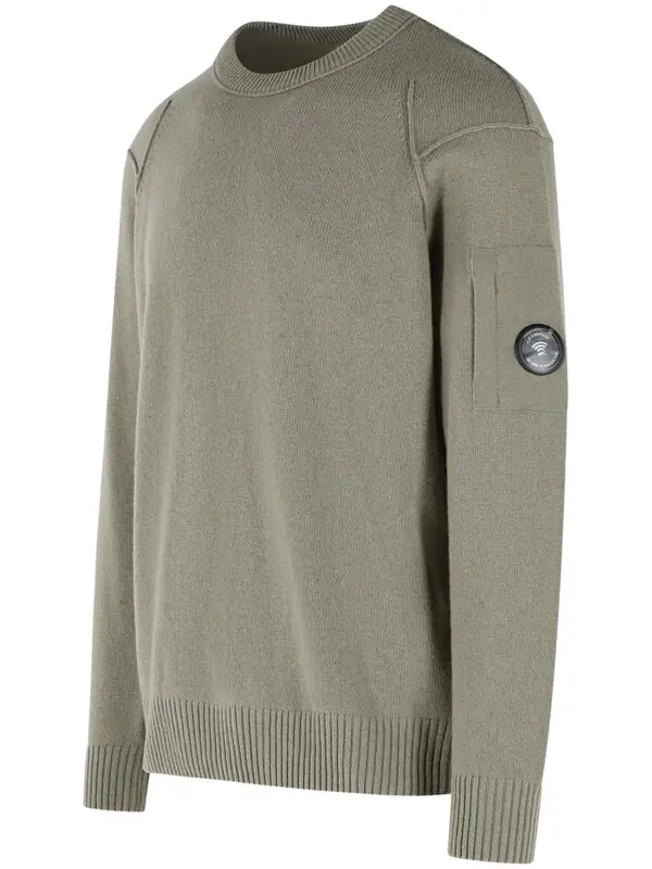 C.P. COMPANY Lens Crewneck Knitted Jumper