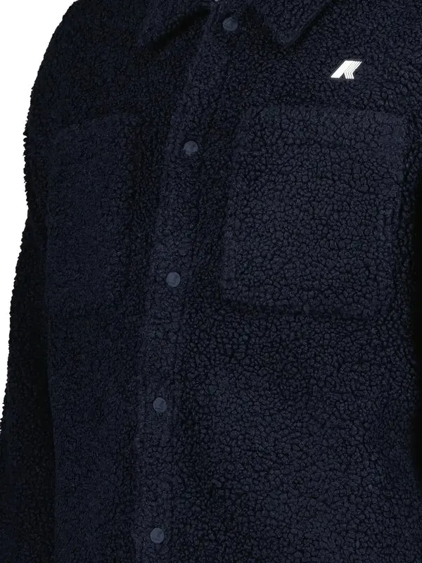 K-WAY Sherpa Button-fastening Shirt Jacket