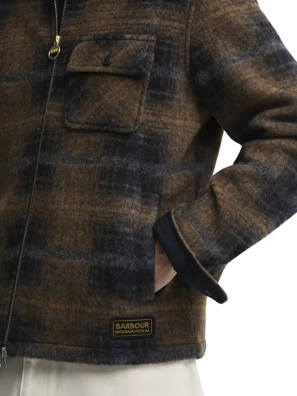 Barbour Check-pattern Zip-up Jacket